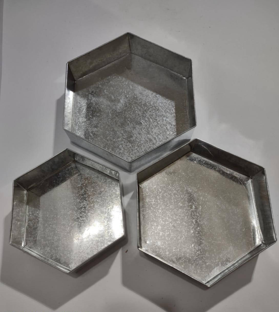 Hexagonal Shape Cake Baking Pan Mold Pack Of 3 – Bushra Zahoor's